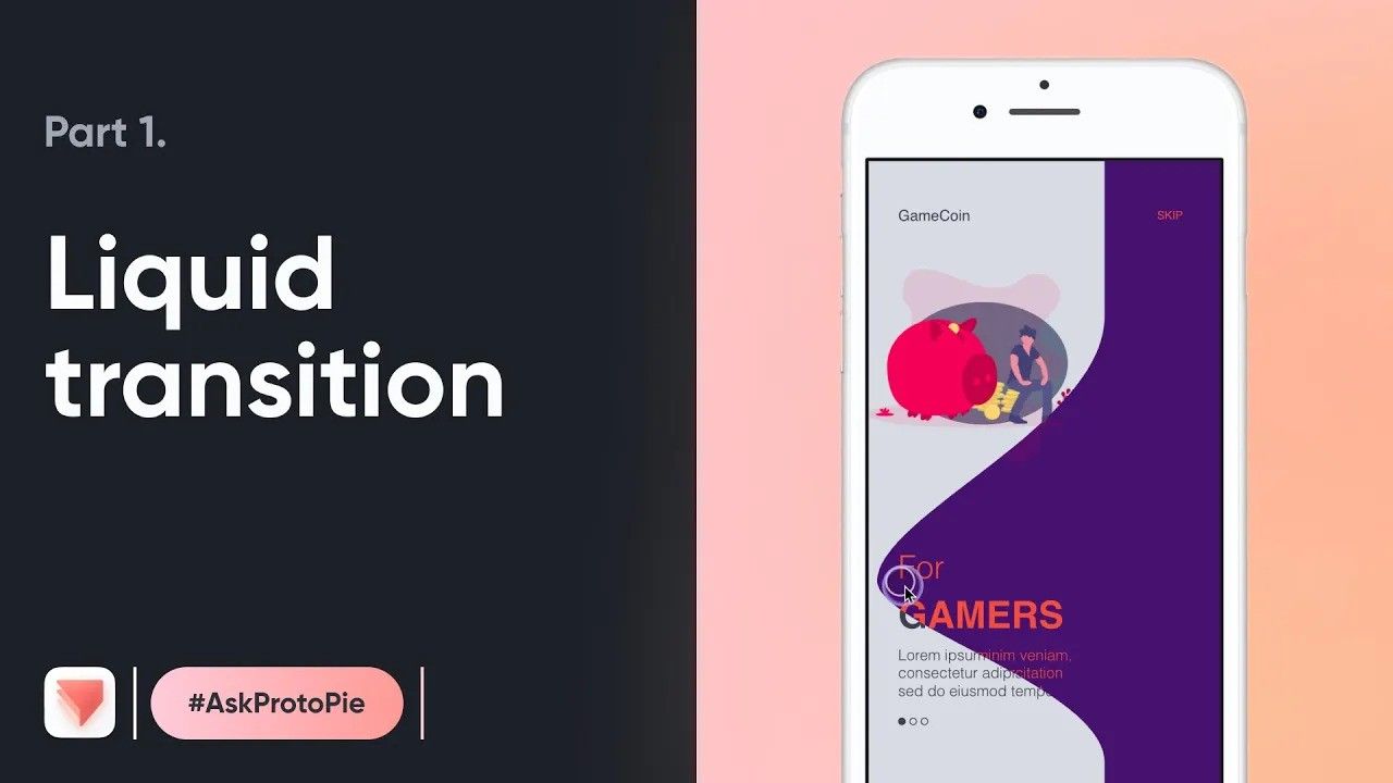 Liquid transition effect Part 1 - Masking & drag control