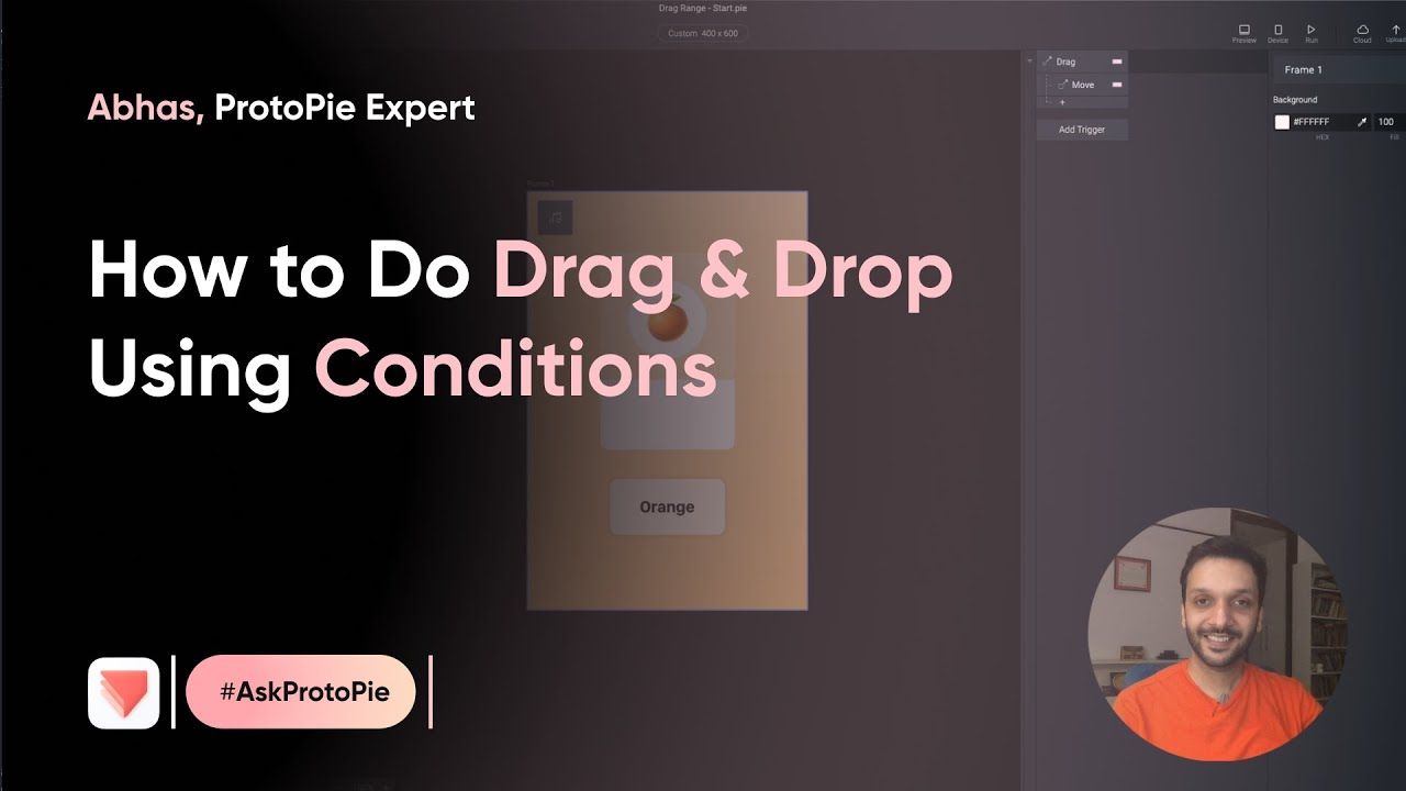 Drag and drop using conditions
