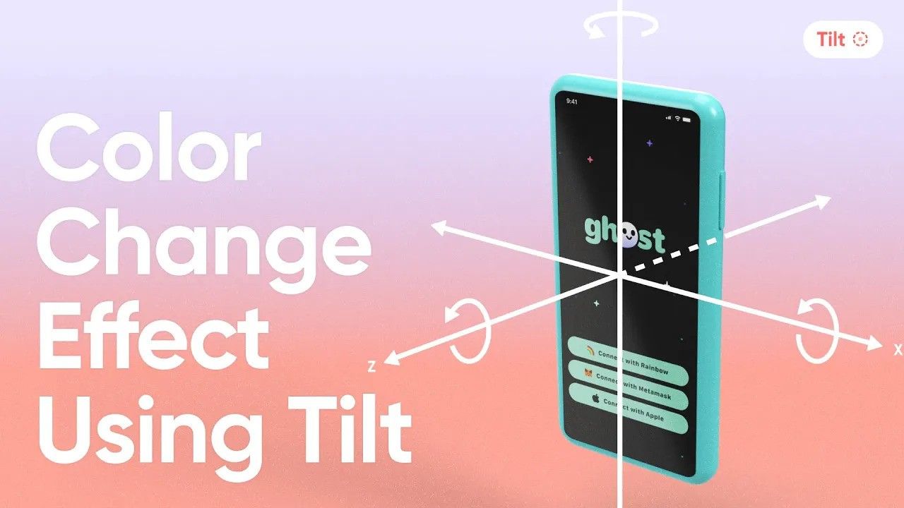 Color change effect using Tilt