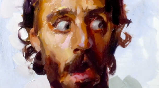 Alla Prima Series: Surprised Man