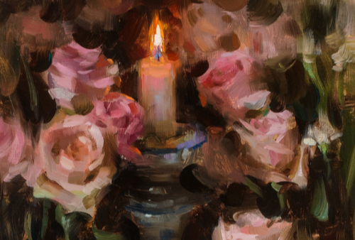 Alla Prima Series: Candlelight Floral