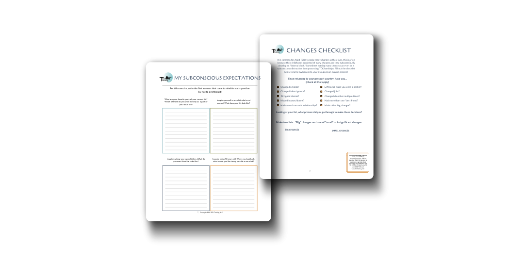 Free Adult TCK Worksheets