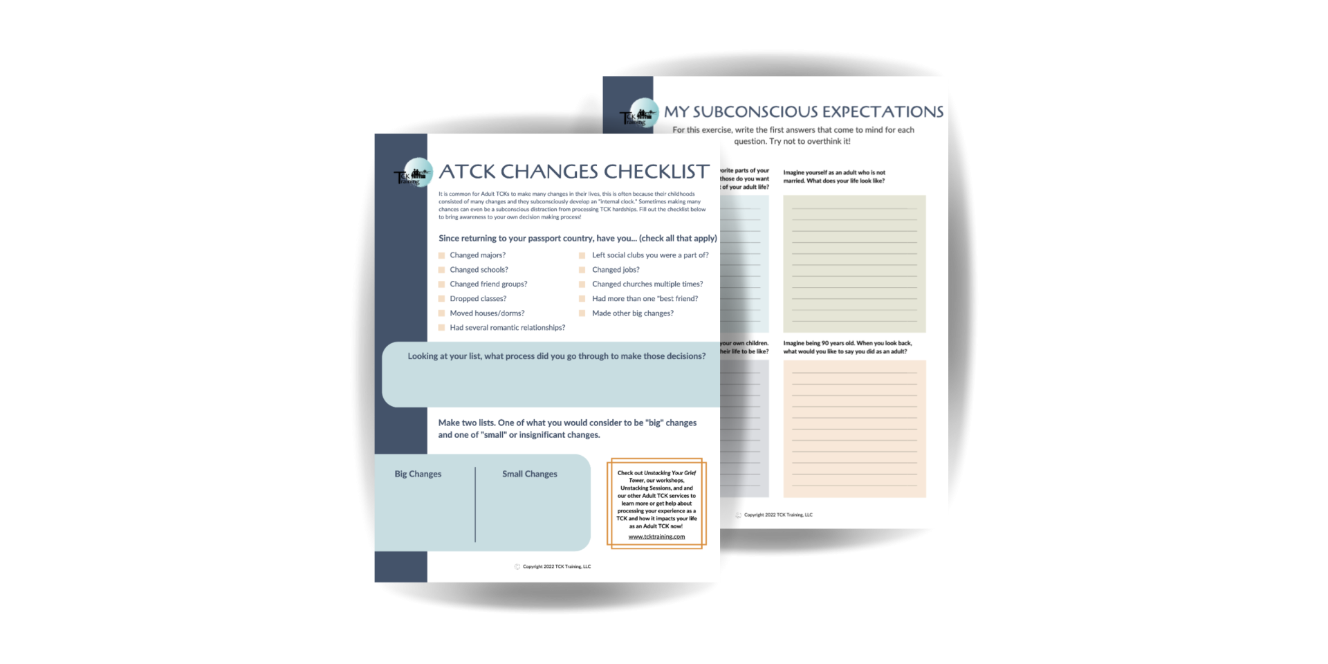 Free Adult TCK Worksheets