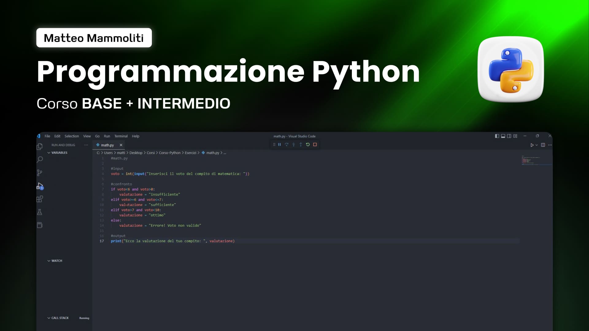 Impara a programmare in Python