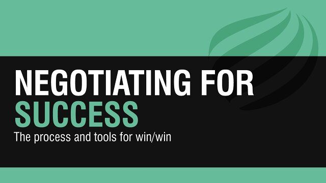eBook: Negotiating for Success by Catherine Mattiske