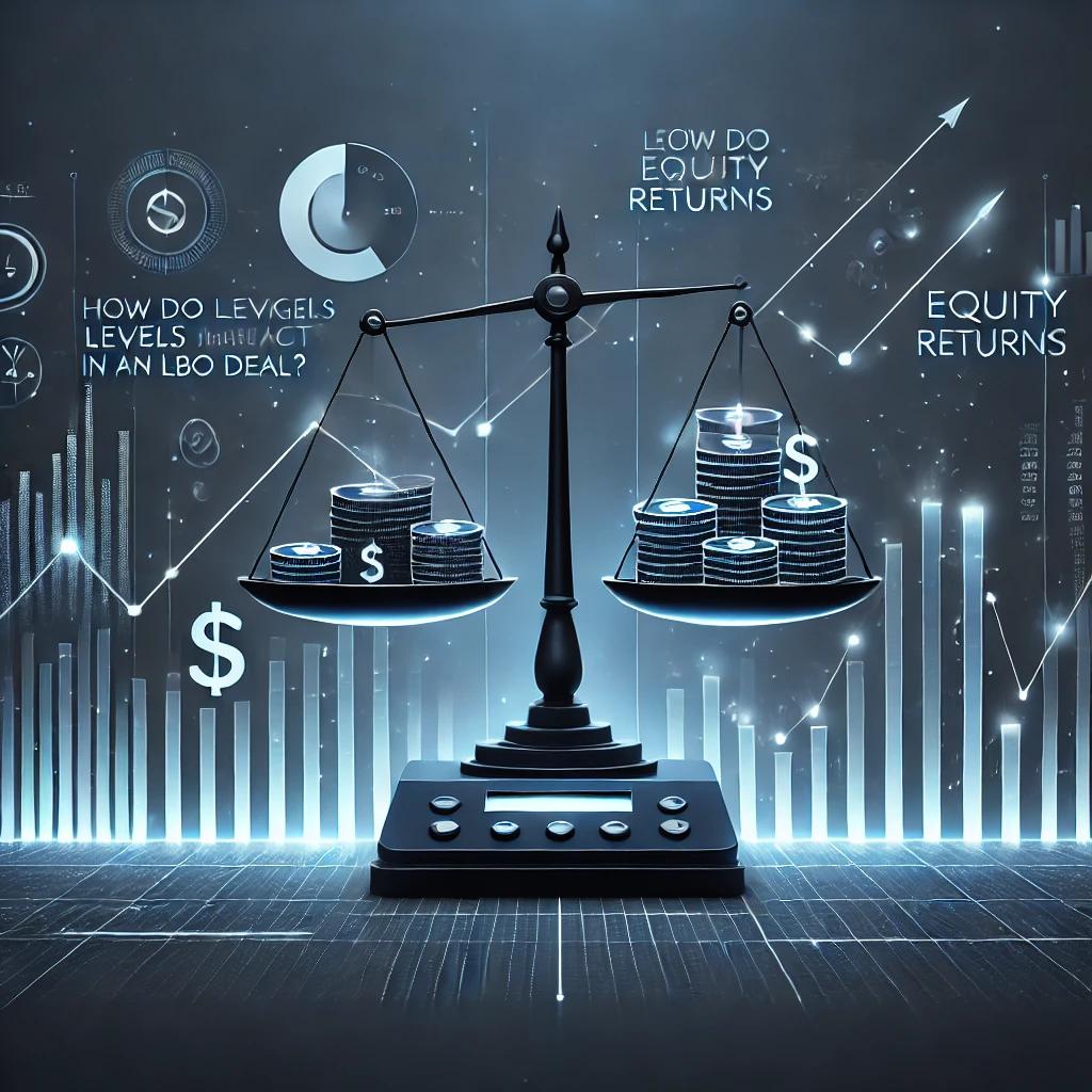 How Do Leverage Levels Affect Equity Returns in an LBO Deal?