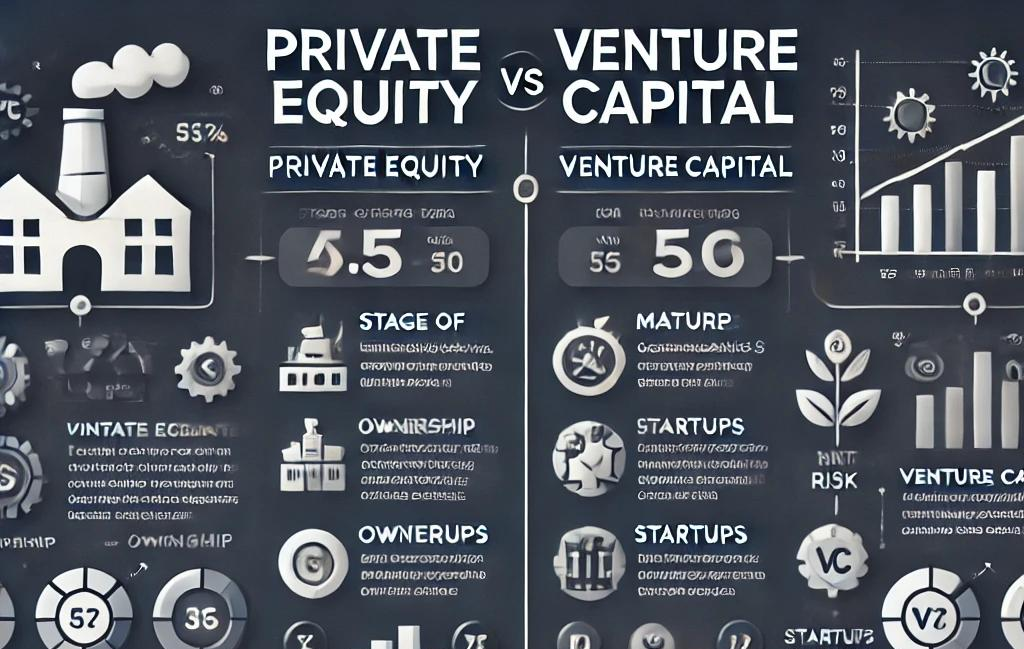 What is the difference between private equity and venture capital?