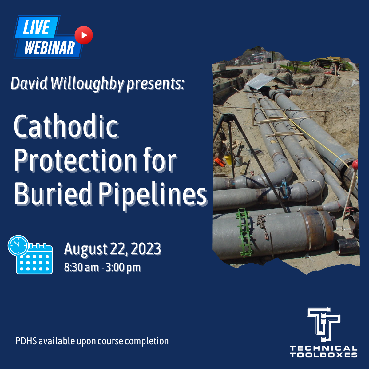 August 22, 2023: Cathodic Protection for Buried Pipelines