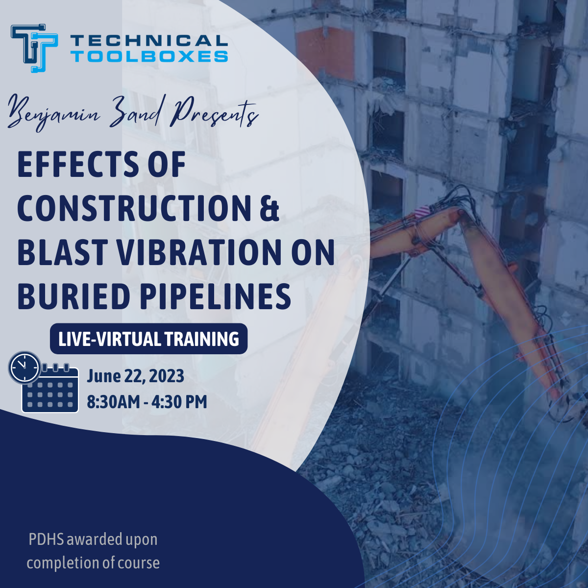 June 22, 2023: Effects of Construction & Blast Vibration on Buried ...