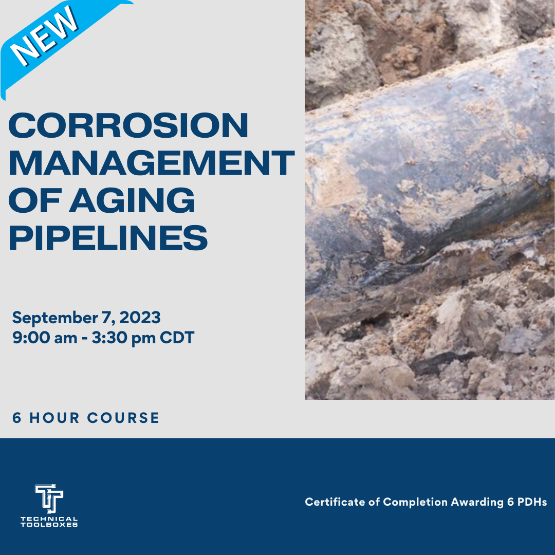 September 7, 2023: Corrosion Management of Aging Pipelines
