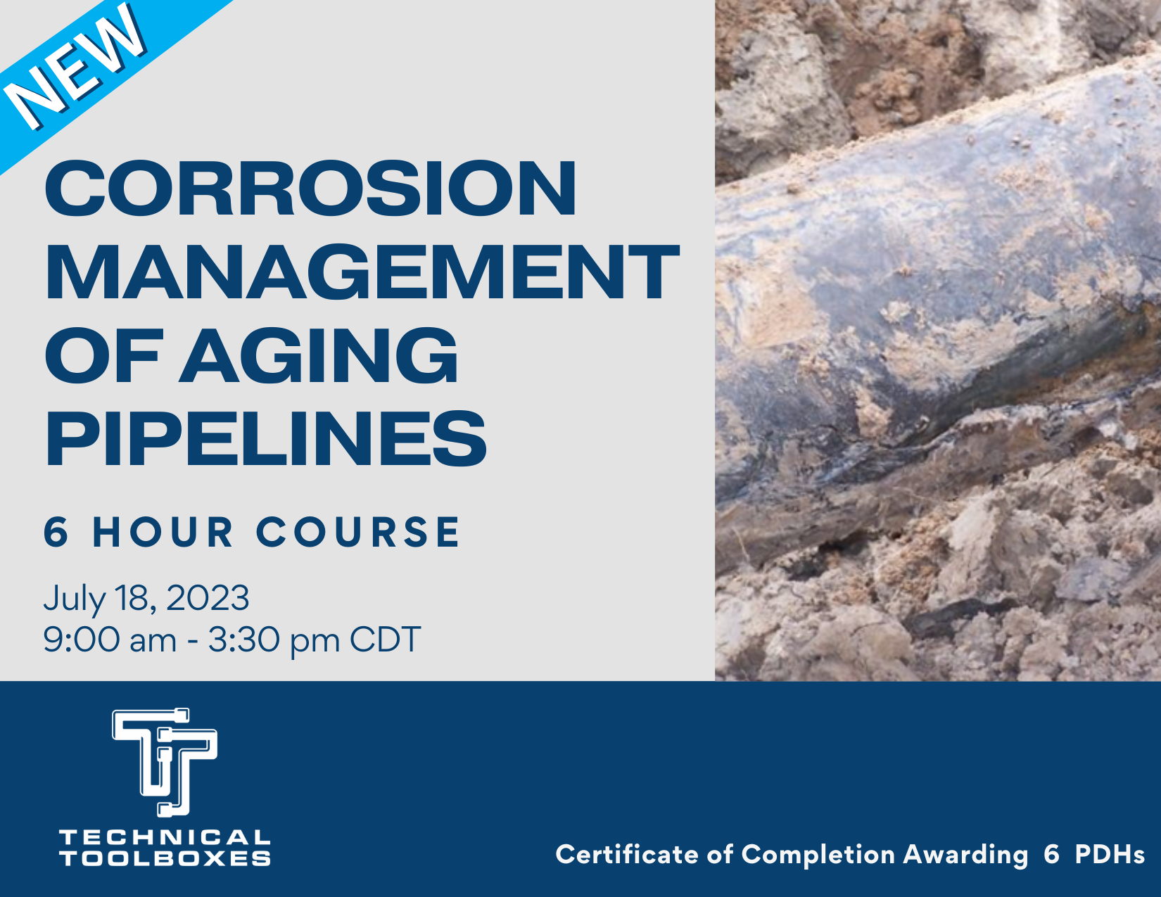 July 20, 2023: Corrosion Management of Aging Pipelines