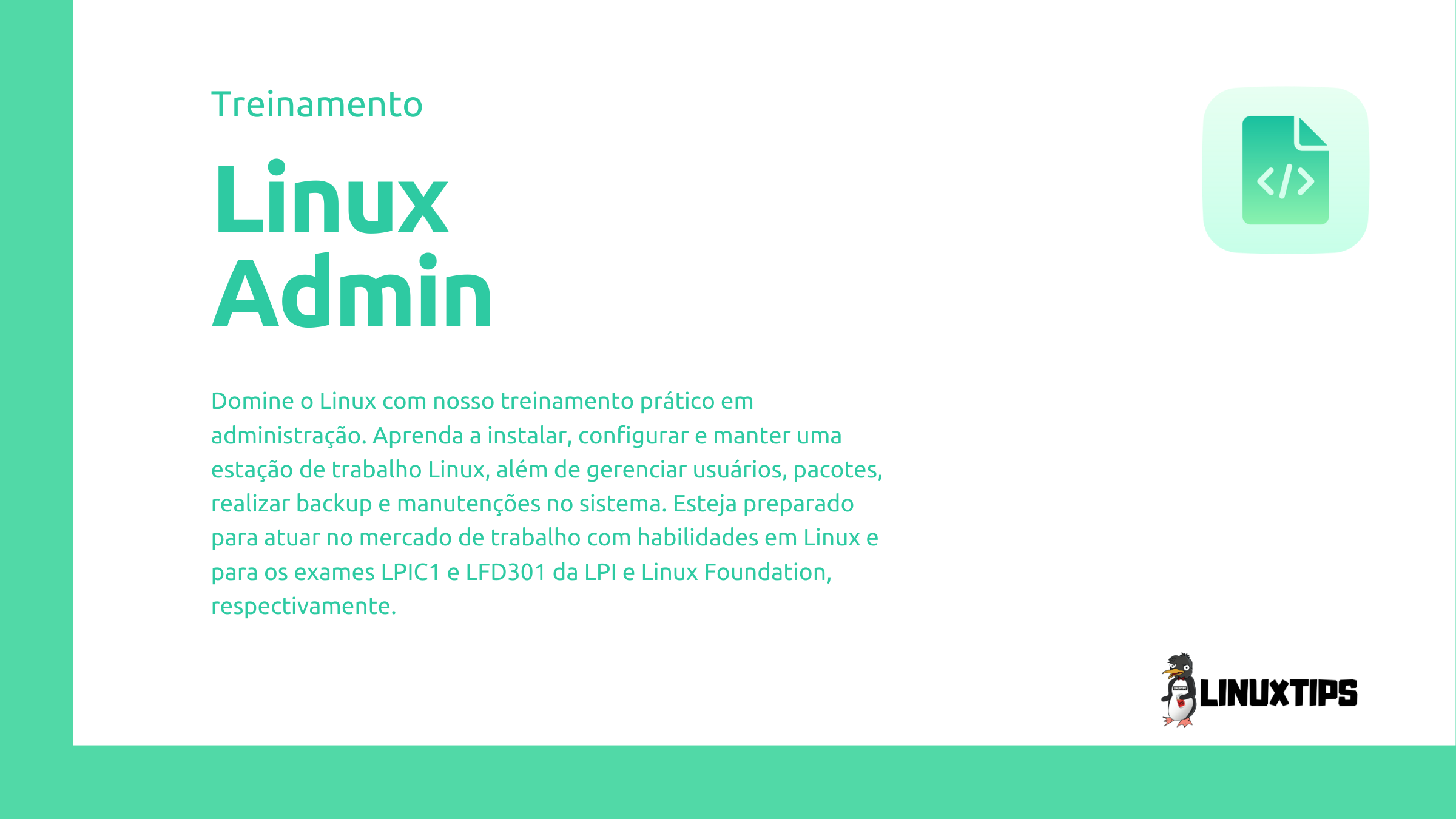 Treinamento - Linux Admin Preparatório para o exame LPIC1 da LPI