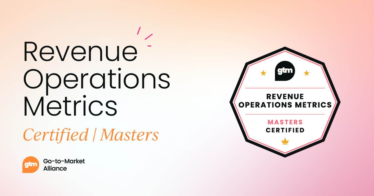 The #1 revenue operations metrics course on the market