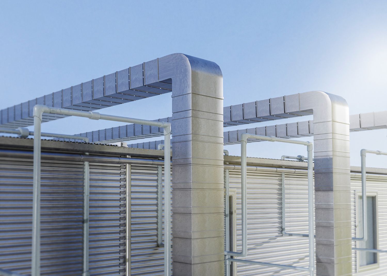 Ventilation systems with heat recovery units for residential blocks and ...
