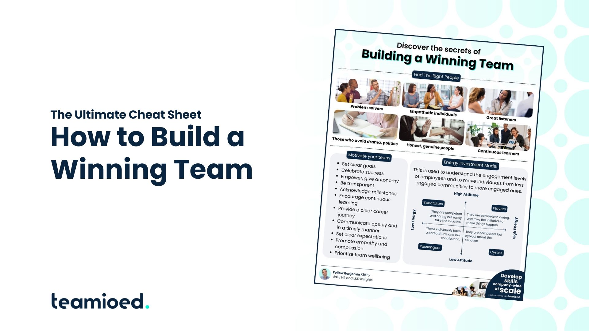 How to Build a Winning Team – The Ultimate Cheat Sheet