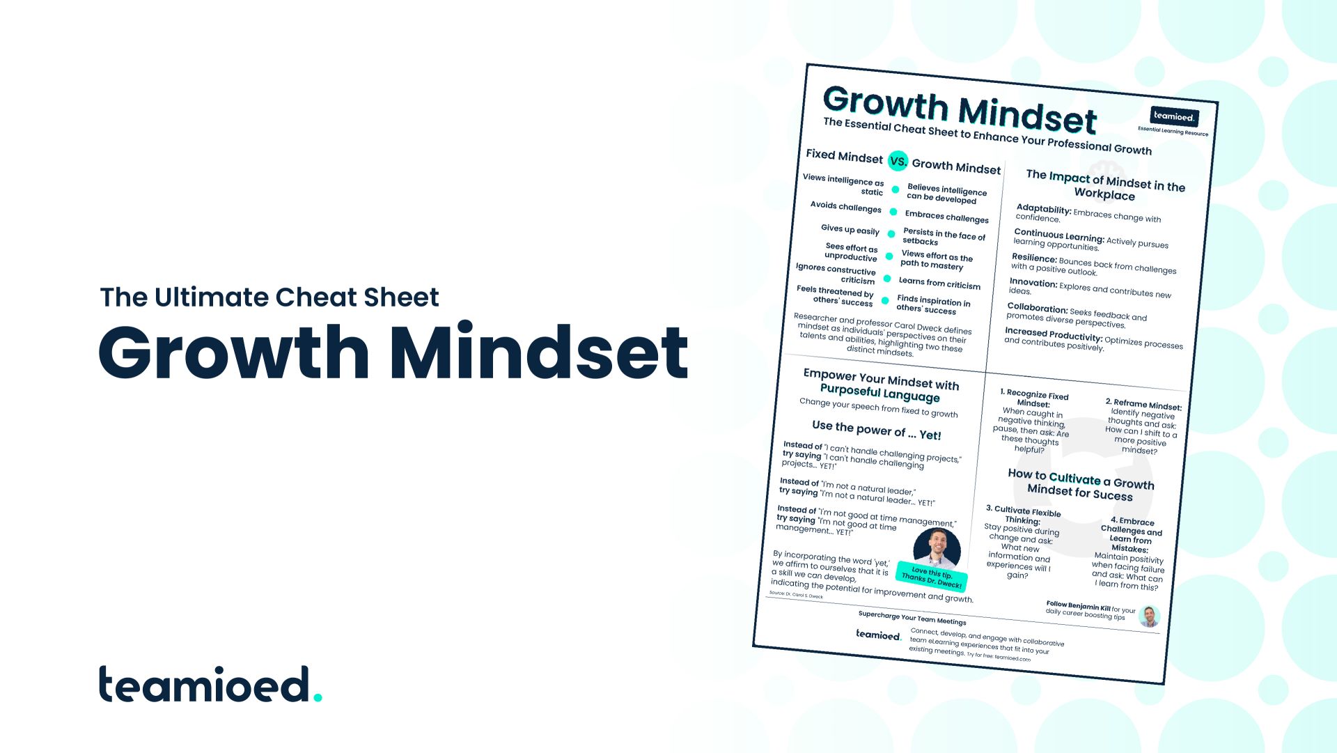 Growth Mindset Essential Cheat Sheet
