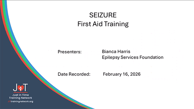 Seizure: First Aid Training (1.0 Credit Hour)
