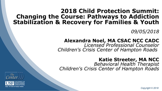 Changing the Course: Pathways to Addiction Stabilization & Recovery for ...