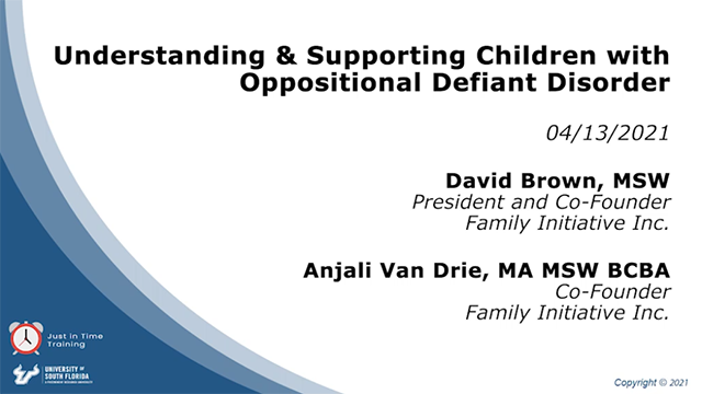 Understanding & Supporting Children with Oppositional Defiant Disorder