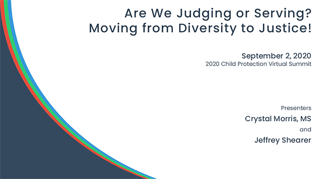 Are We Judging or Serving? Moving from Diversity to Justice! (1.5 ...