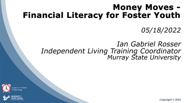 Money Moves - Financial Literacy for Foster Youth