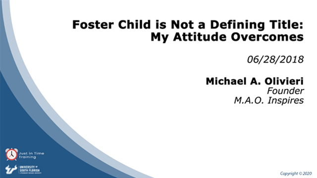 Foster Child is Not a Defining Title: My Attitude Overcomes (1.0 Credit ...