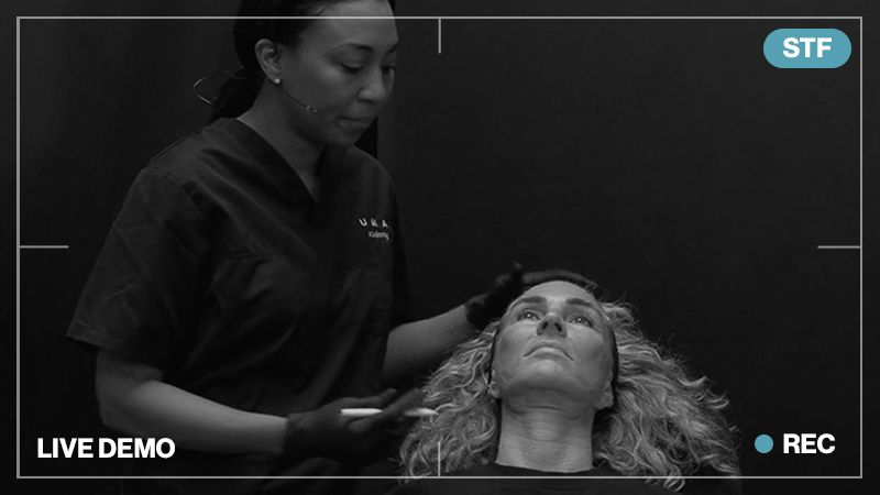 upper third | forehead - HA, cannula