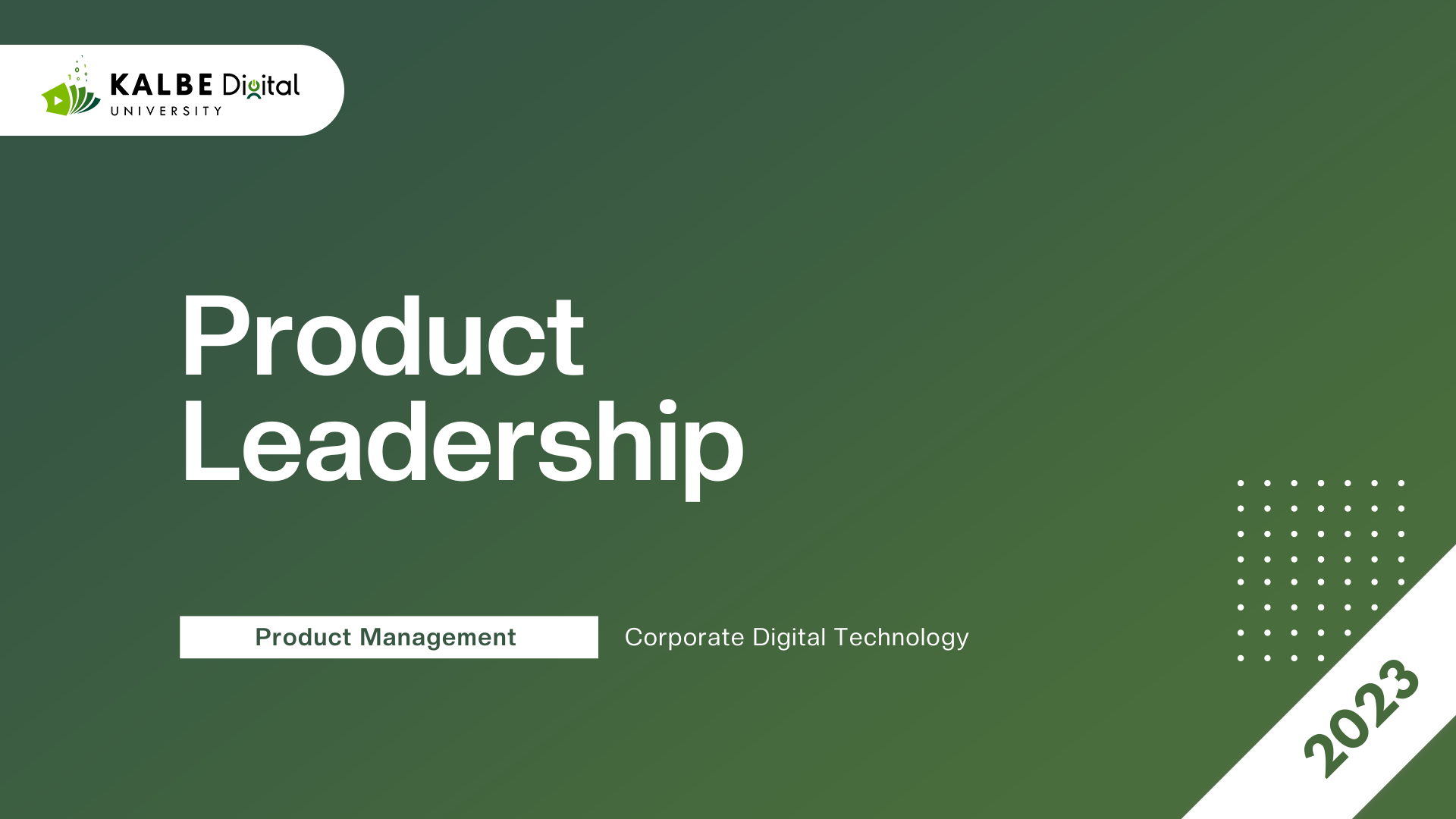 Product Leadership