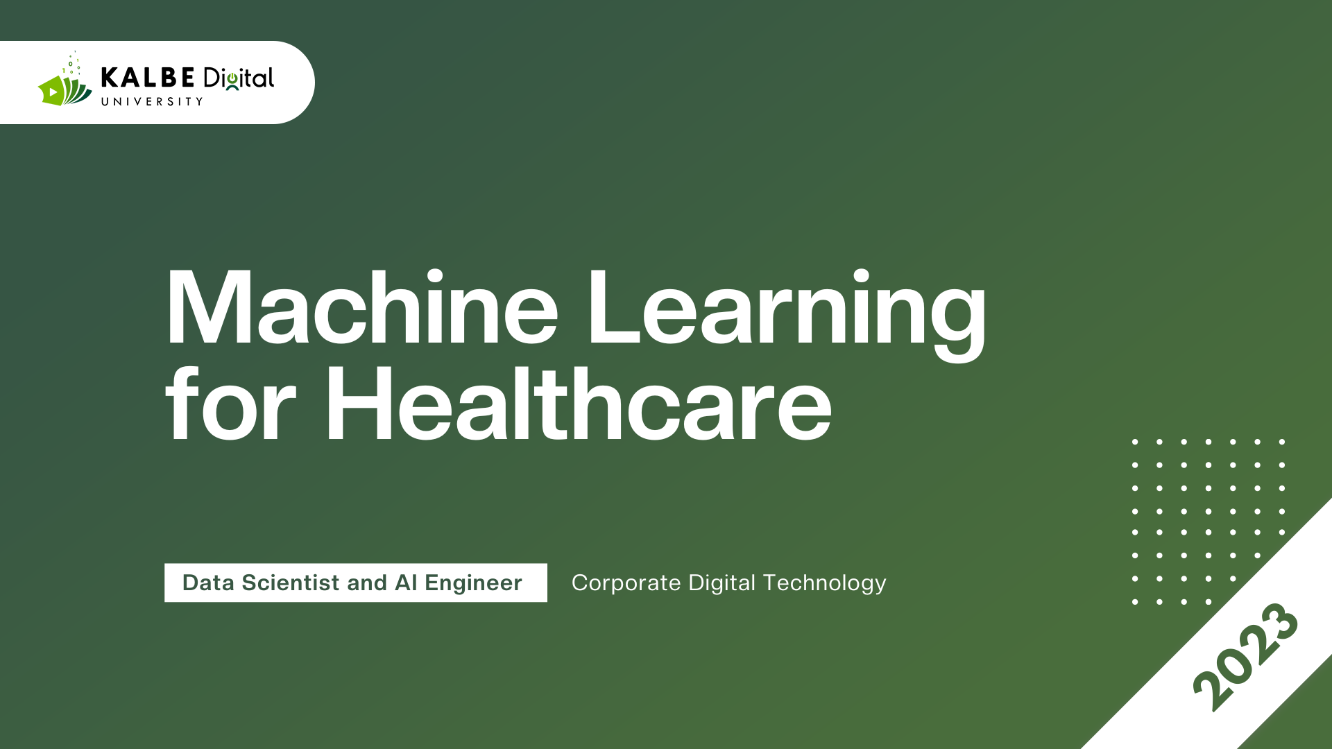 Machine Learning for Healthcare