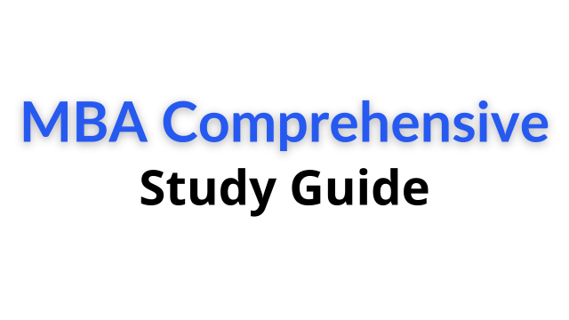 MBA ETS Major Field Test Study Guide