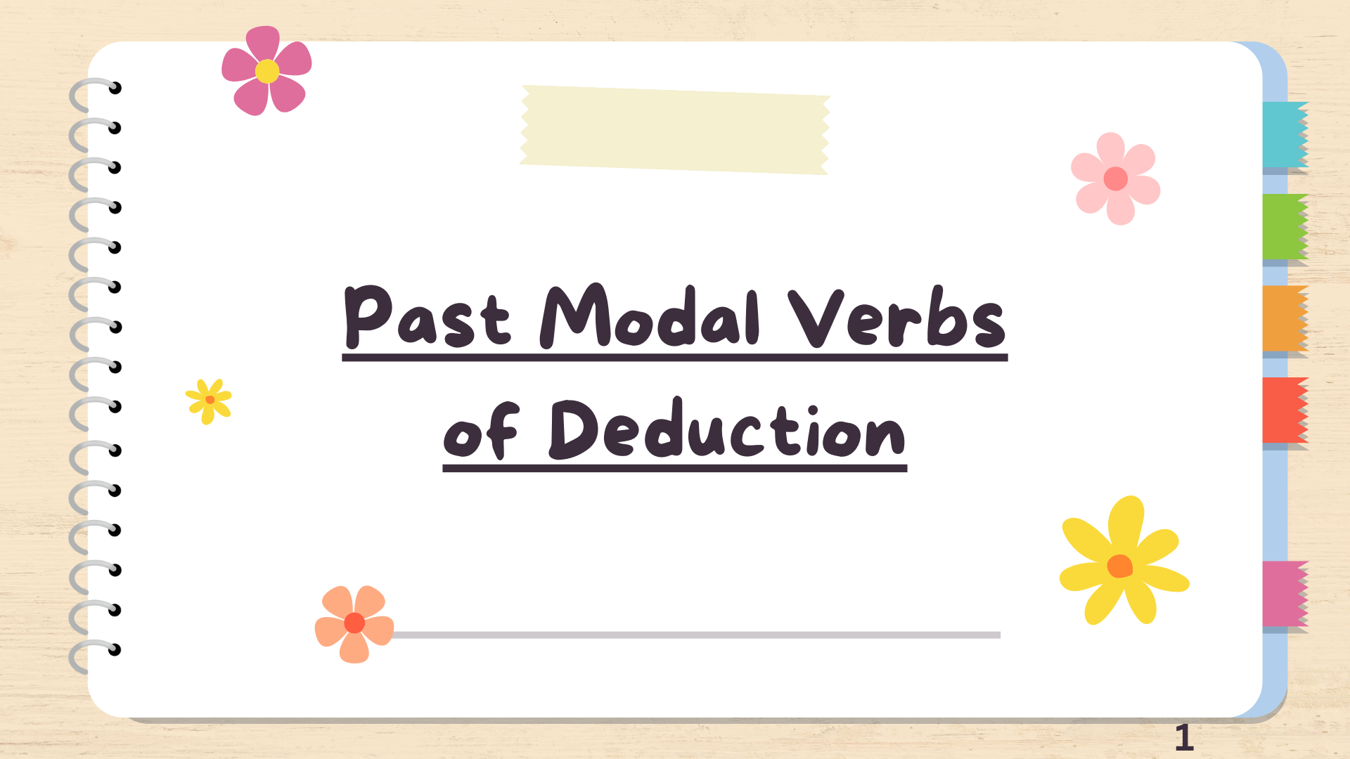 Past modal verbs of deduction for Upper-intermediate Learners