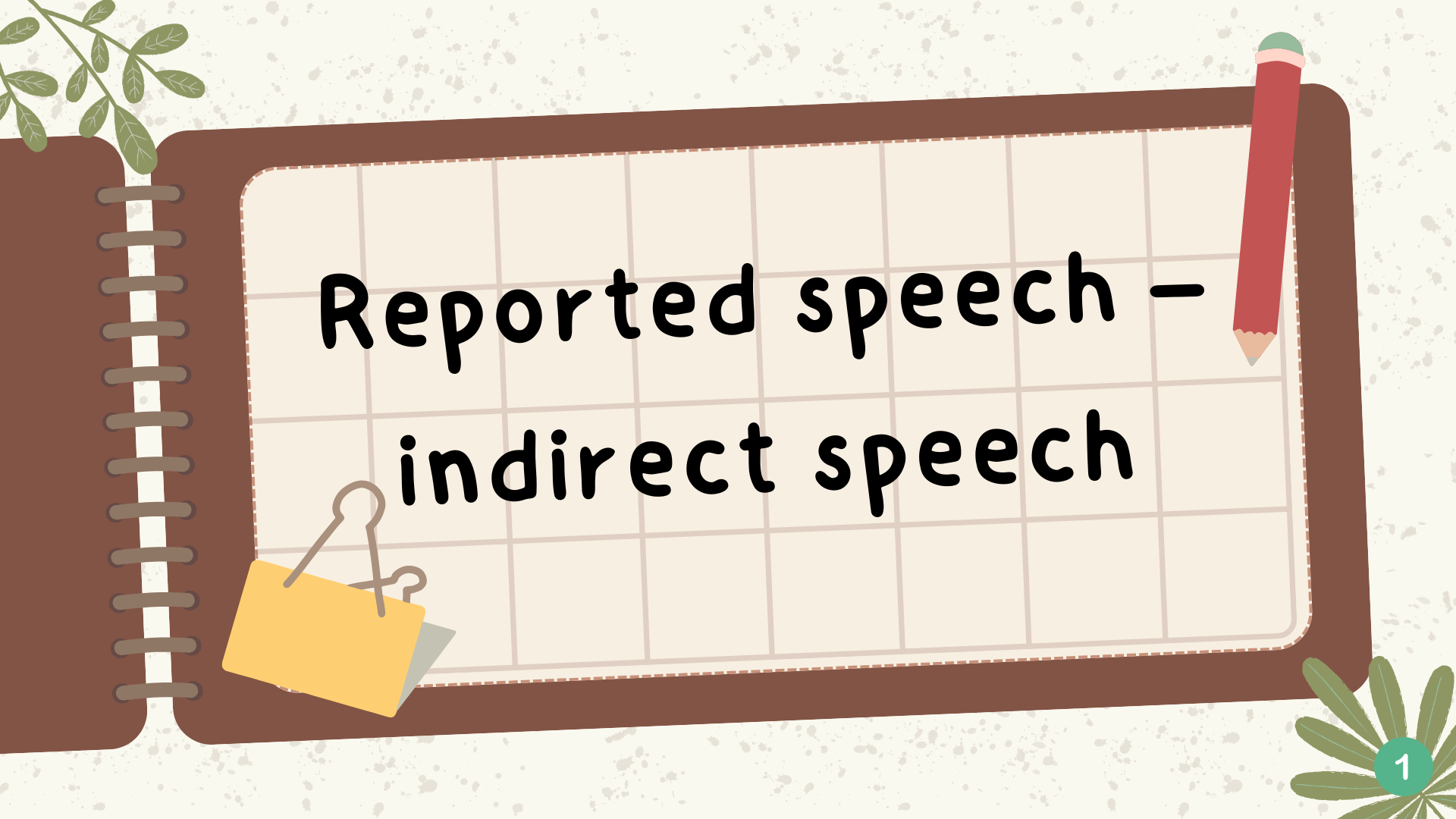 Reported Speech for Pre-intermediate Learners