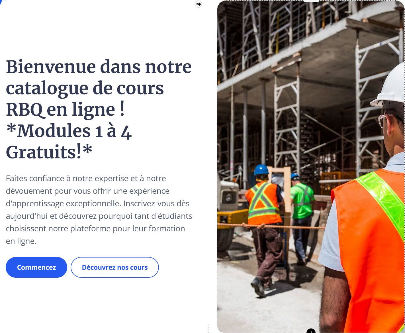 License RBQ & Formation, cours en ligne pour licence