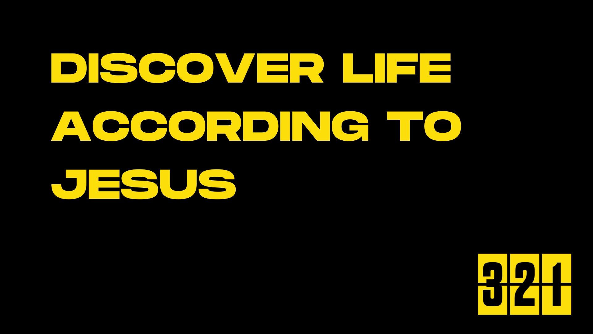 321 Course - Speak Life