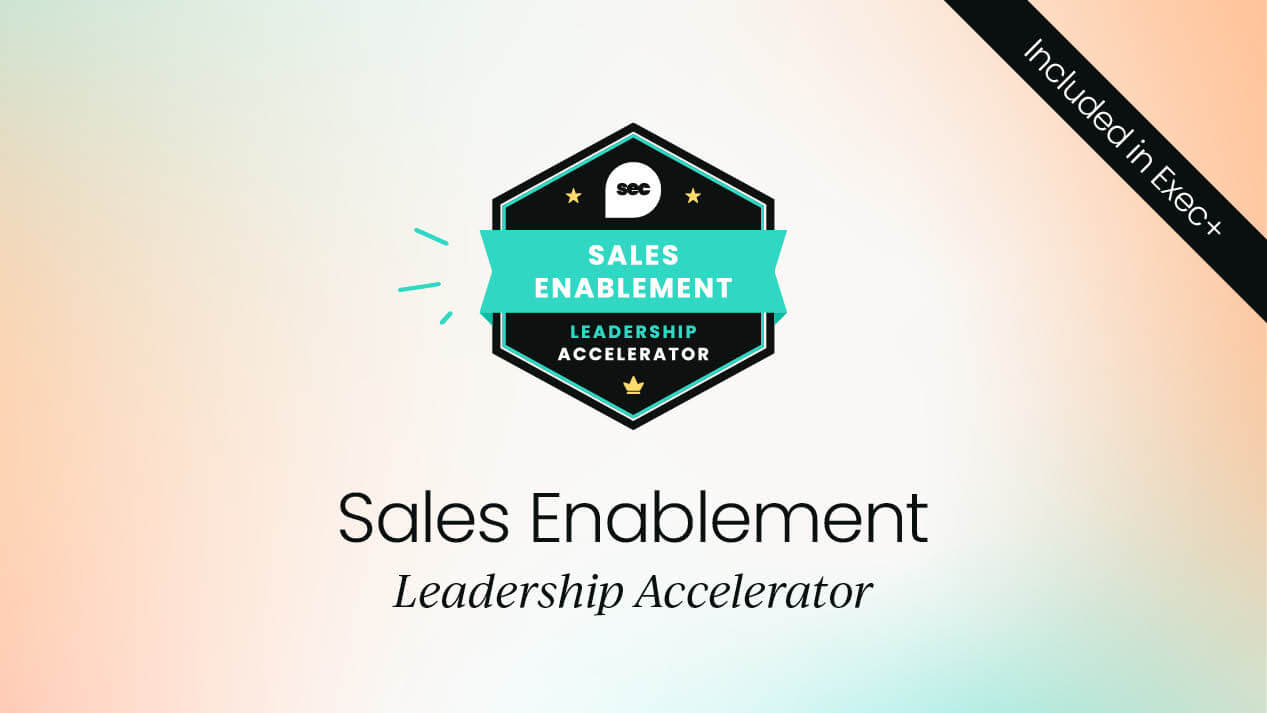 Sales Enablement Leadership Accelerator Program