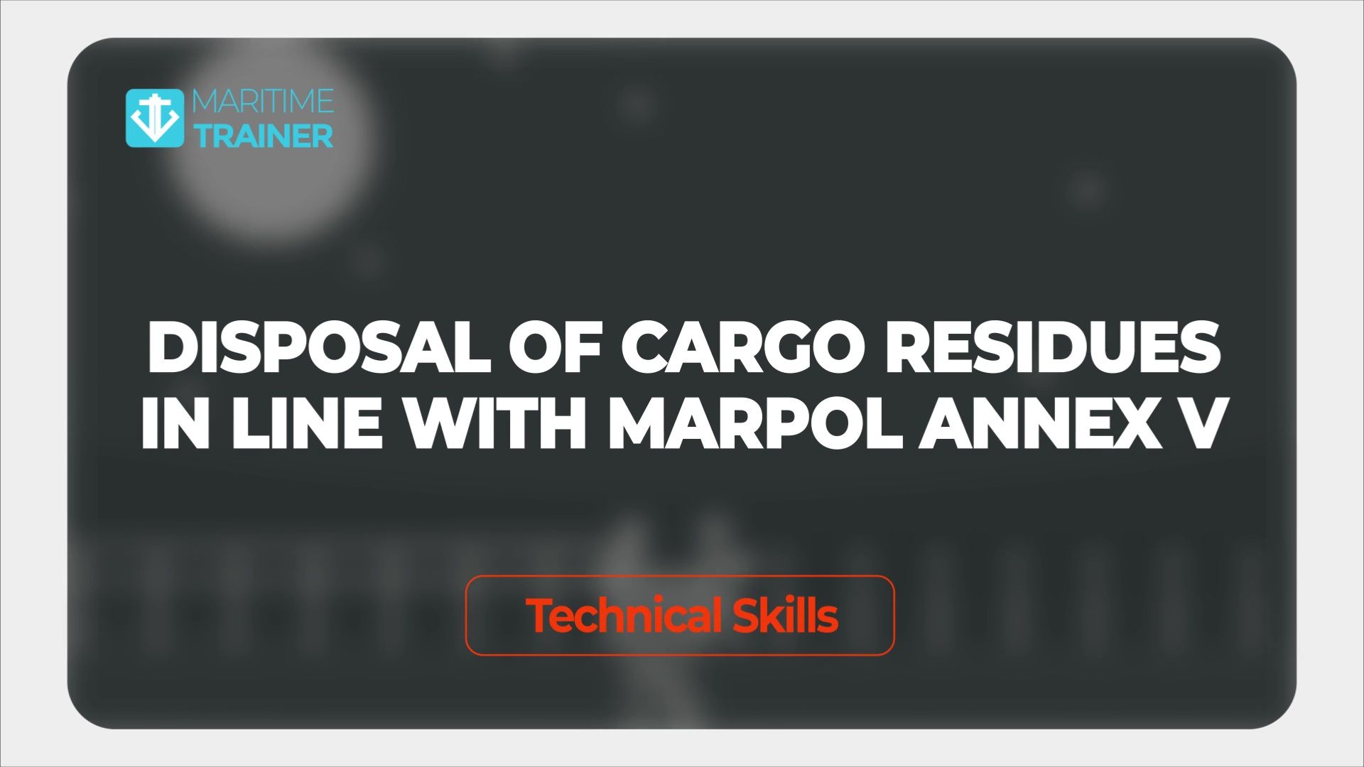 The Critical Importance of Cargo Residue Disposal: Aligning with MARPOL ...