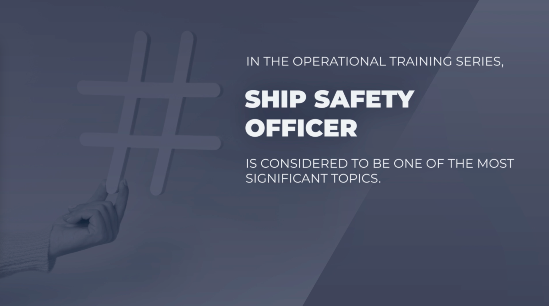 CBT – Ship Safety Officer