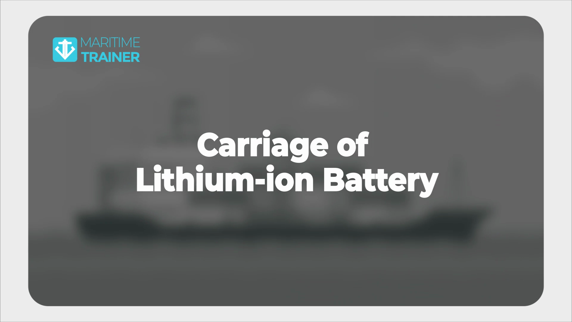 Enhancing Maritime Safety: The Critical Importance of Lithium-Ion ...