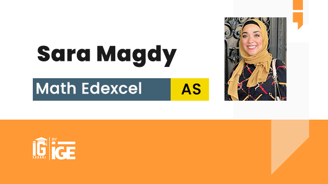 May/June 2024 -Mathematics Pure 1 (AS Edexcel) -Sara Magdy