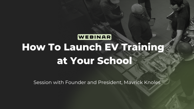 How to Launch an EV Program at Your School