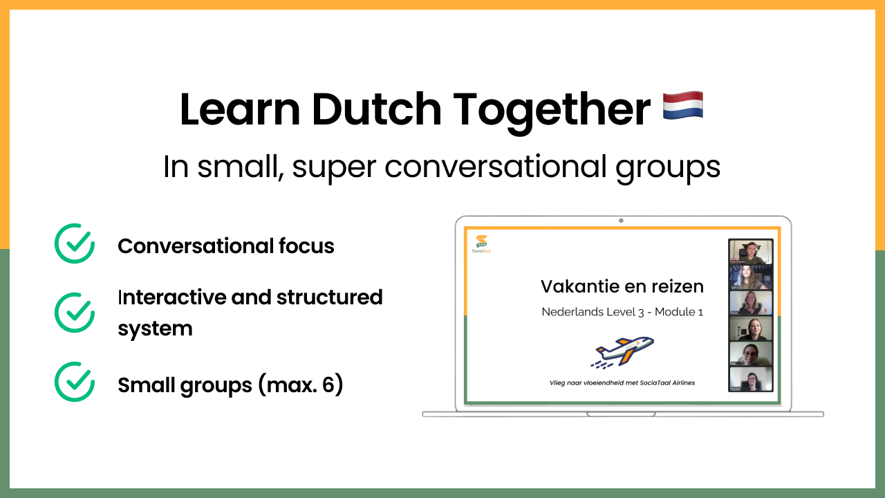 Online Dutch Language Courses | Small Groups | SociaTaal