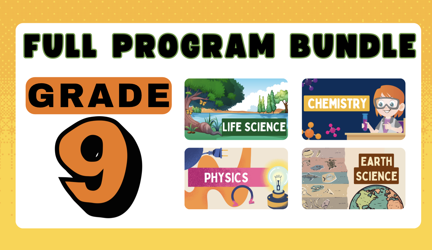 Grade 9 - LIVE CLASSES - Full Program Bundle