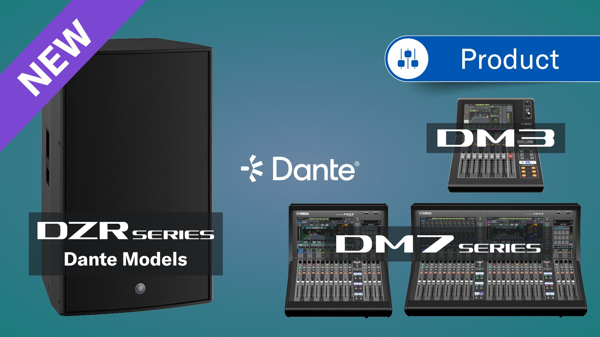 Dante-Enabled PA System Featuring DM3/DM7 and DZR-D