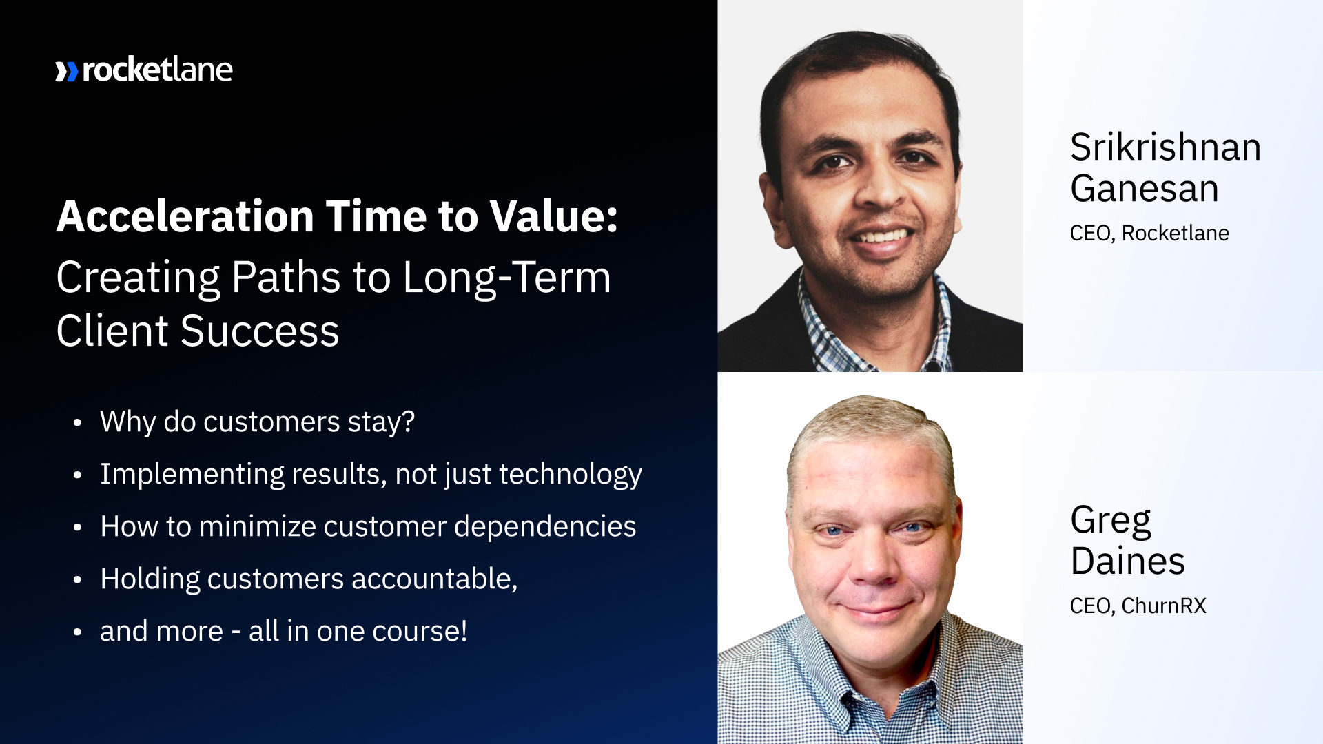 Accelerating Time To Value for Customers (By Greg Daines)