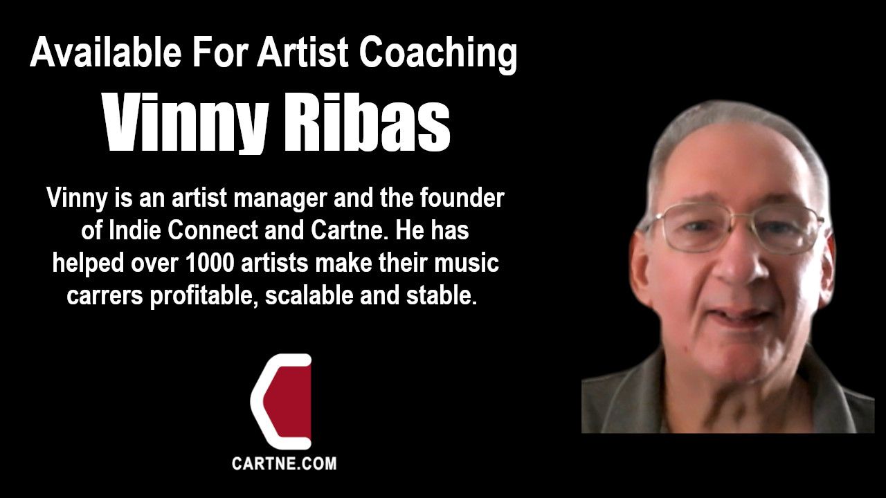 Vinny Ribas, Indie Connect & Cartne founder, artist manager & coach.