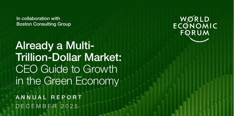 Green Economy maintains a positive outlook – WEF & BCG 2025 Annual report