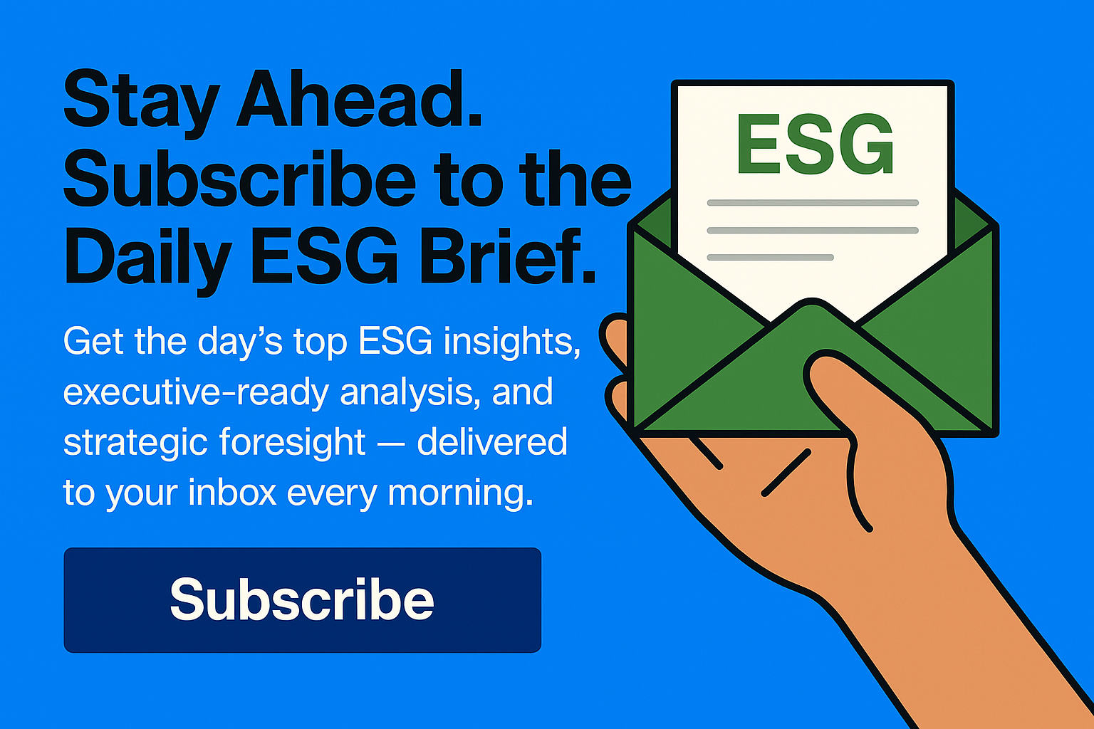 ESG News Feed | Daily Corporate & Media ESG Updates