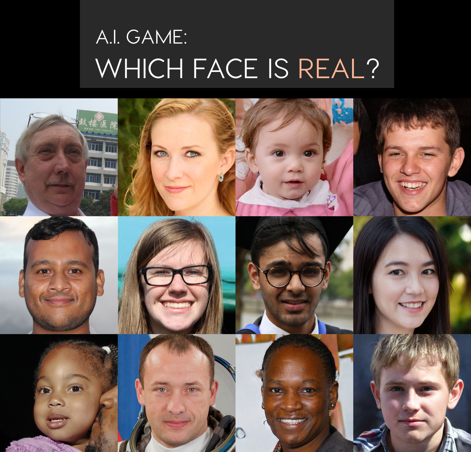 Which Face Is Real: Can You Spot the AI-Generated Faces?
