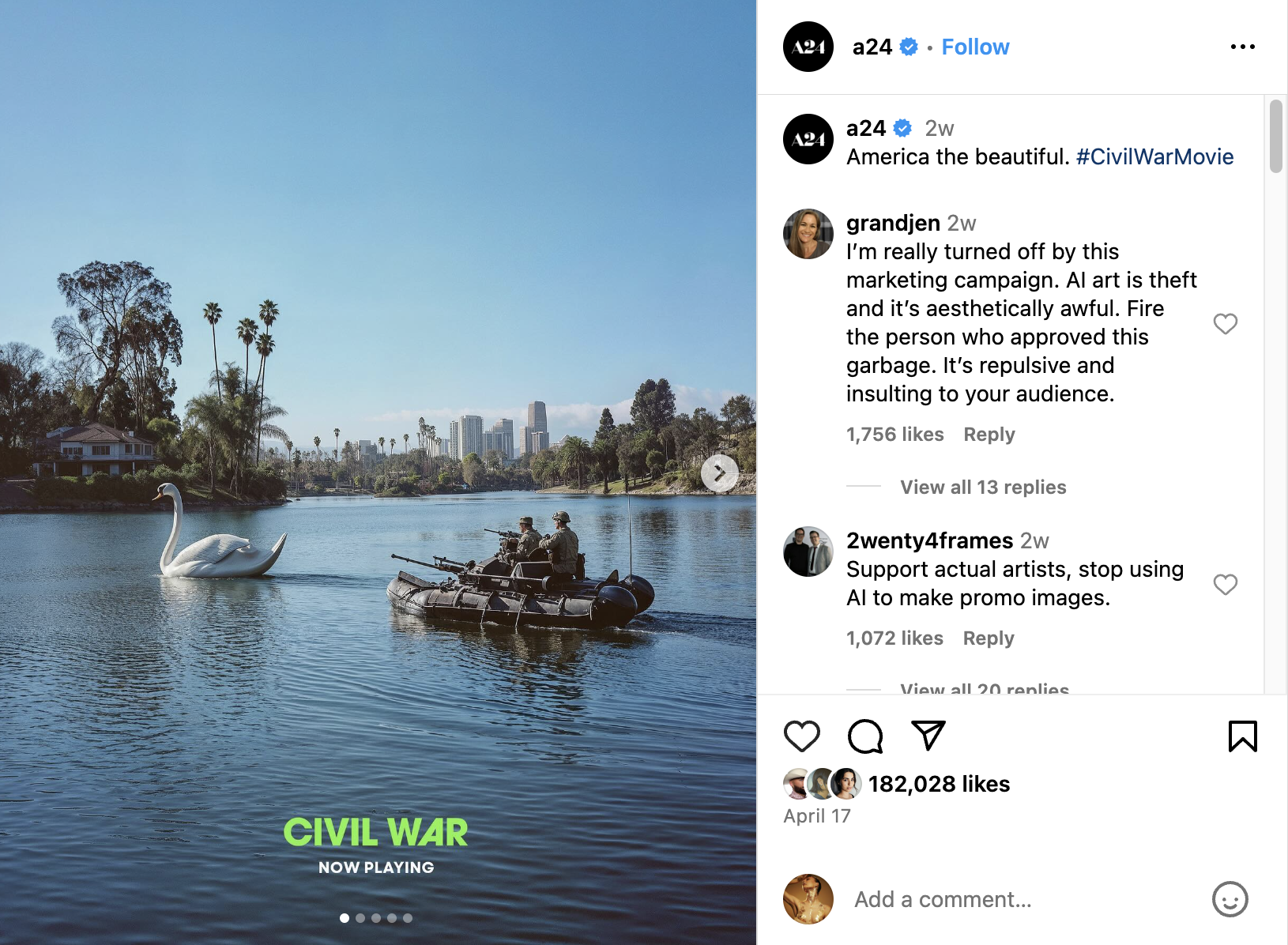 A24's AI-Generated Movie Posters Spark Debate on the Future of Hollywood