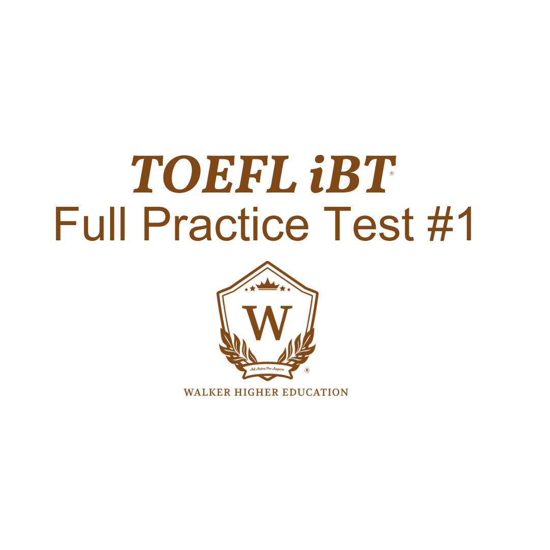 TOEFL iBT Full Practice Test #1